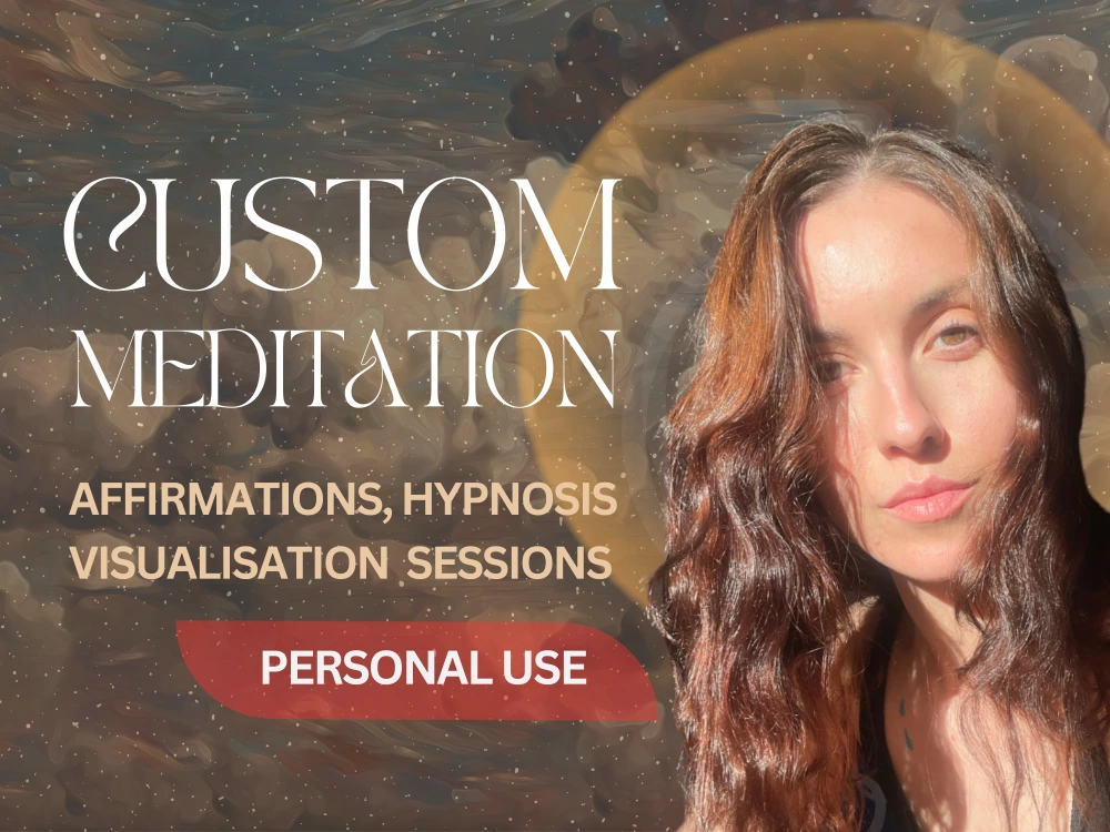 Custom meditation, hypnosis or affirmation session created for personal ...