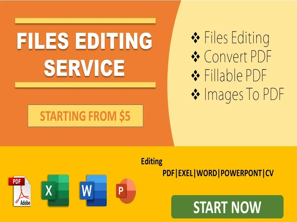 Edit PDF, Ms Word, Excel, PowerPoint & Handwritings to Type Documents ...