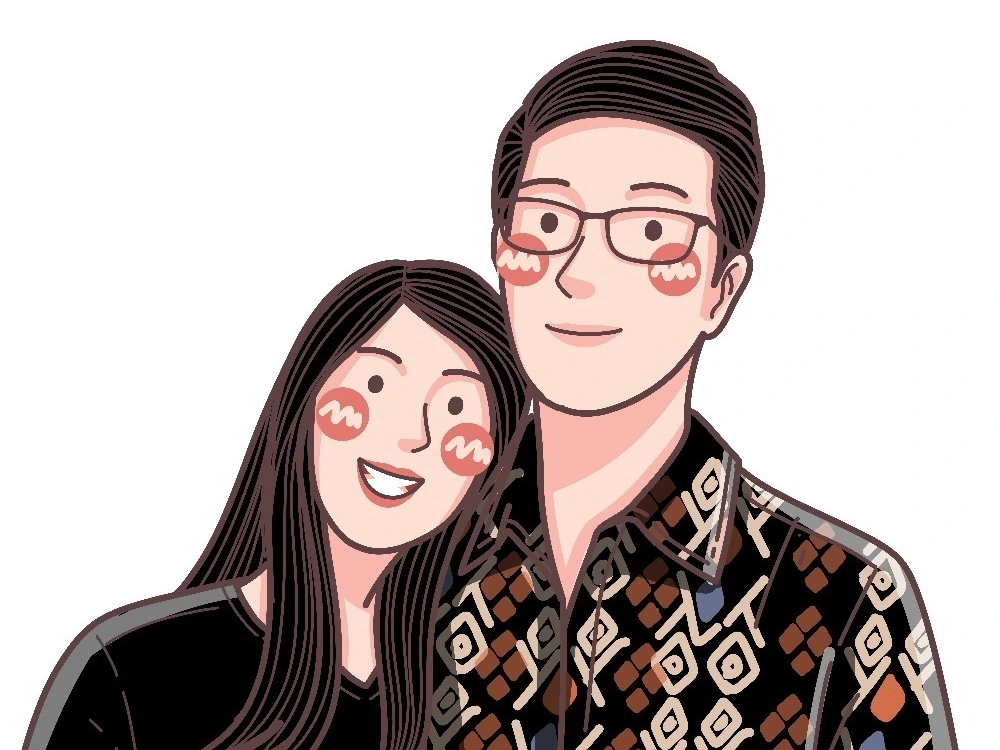 A illustrate of your photo to simple caricature art | Upwork