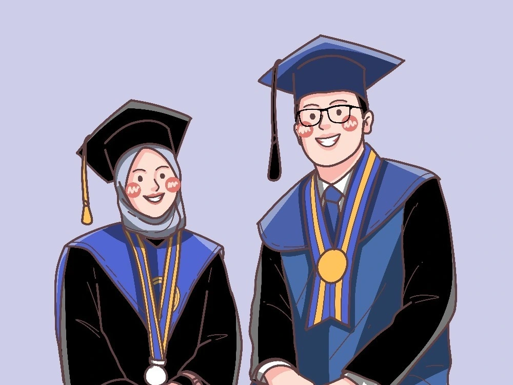 A illustrate of your photo to simple caricature art | Upwork