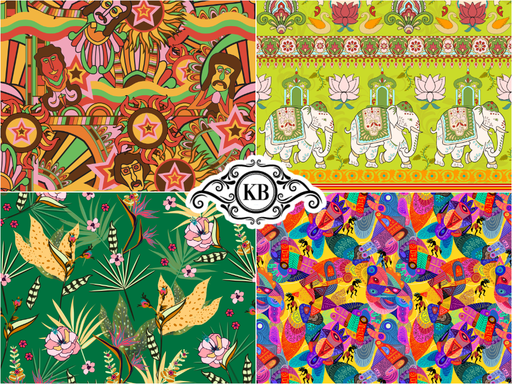 Seamless textile print patterns for clothing and apparel | Upwork