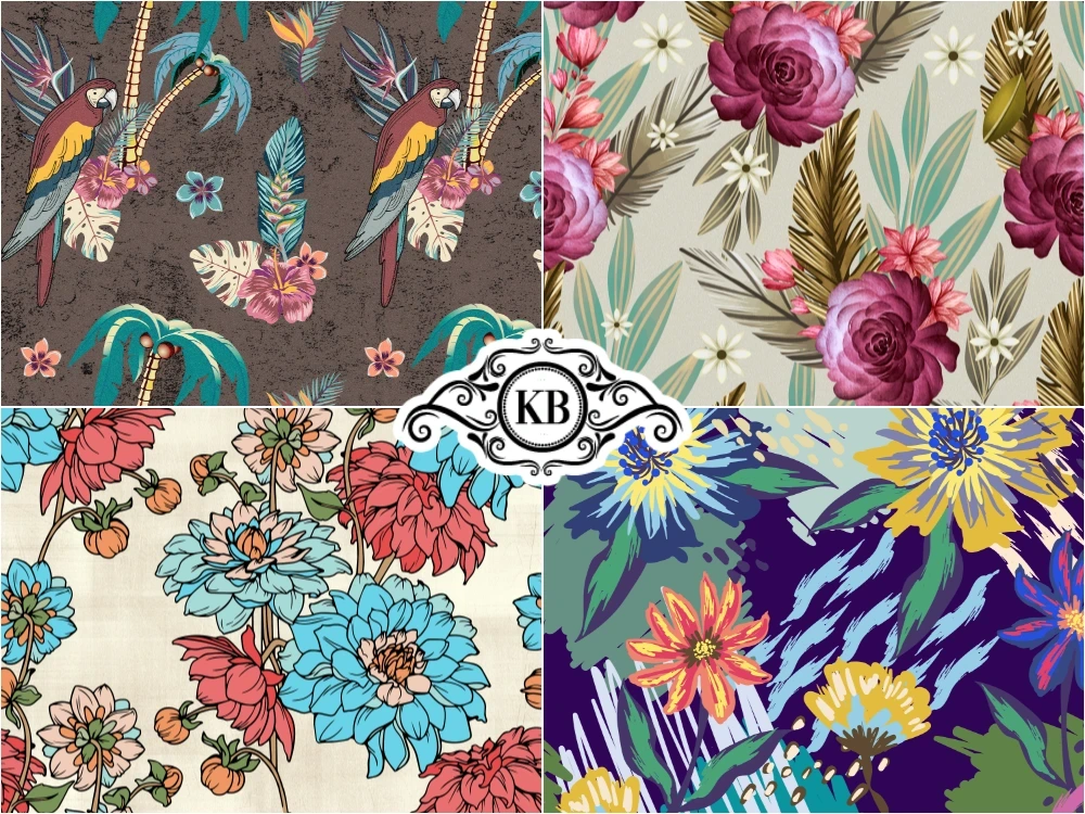 Seamless textile print patterns for clothing and apparel | Upwork