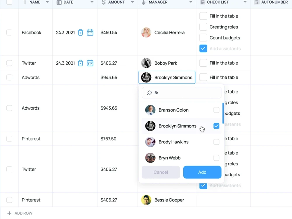 Ag-Grid integration with React with the ability to interact with data | Upwork
