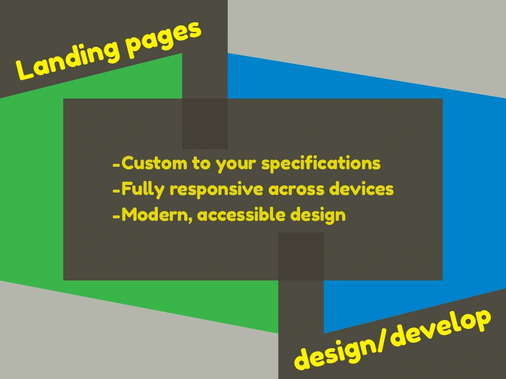 An accessible, fully responsive landing page from your design. | Upwork