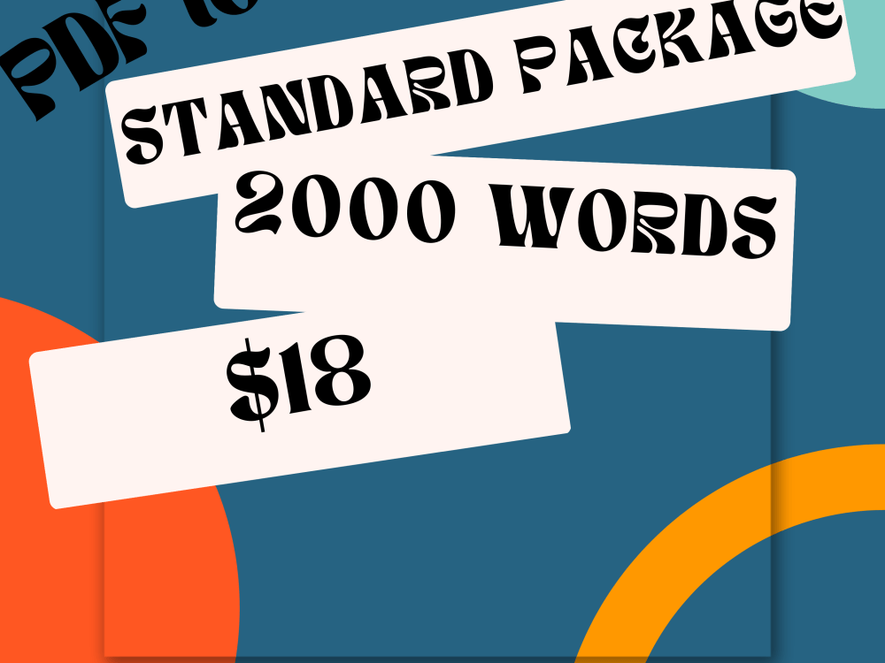 A perfect Retyped document (PDF to Word) | Upwork