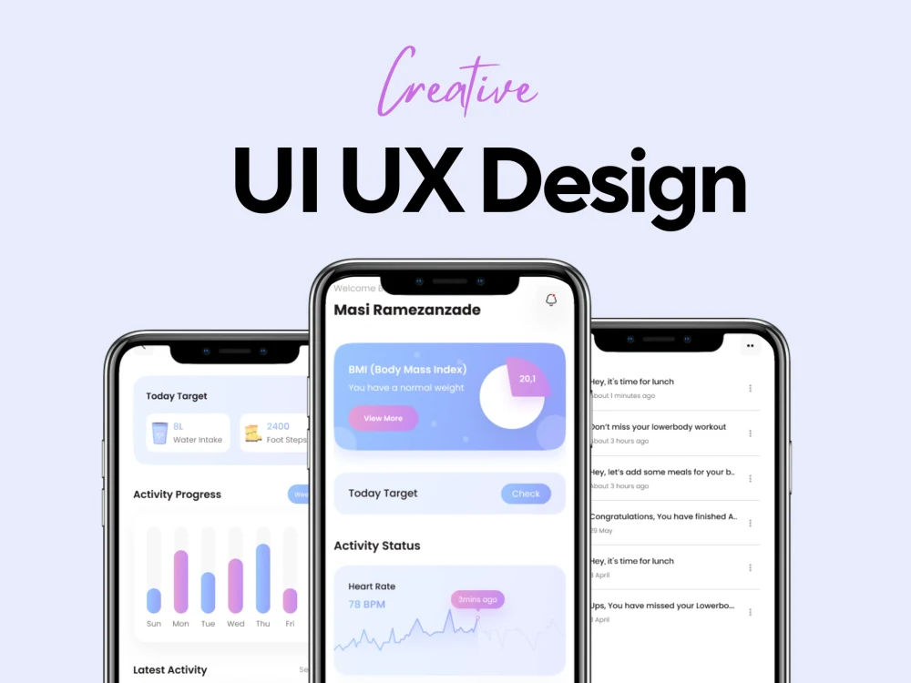 UI UX design for mobile apps, web, dashboards, and website | Upwork