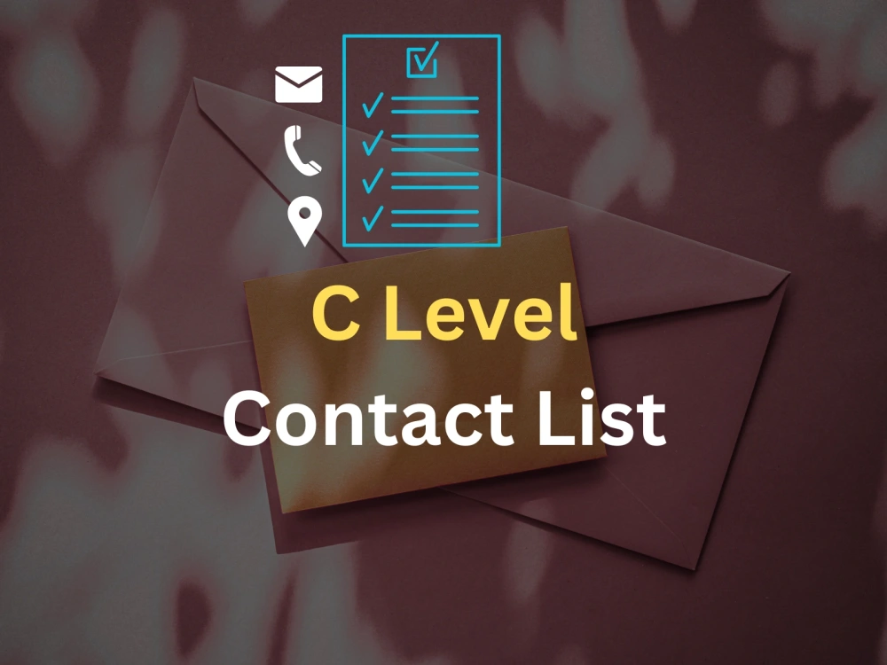 A list of c-level contact b2b market and data entry | Upwork