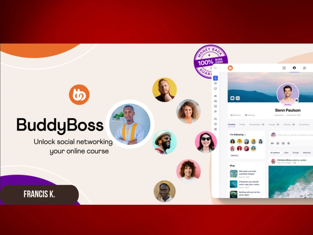 A responsive BuddyBoss Website Design and Development | Upwork