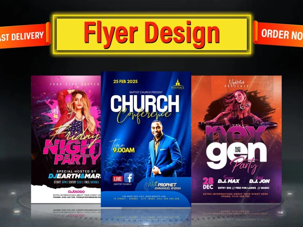 A professional business flyer, food flyer, party flyer and brochure ...