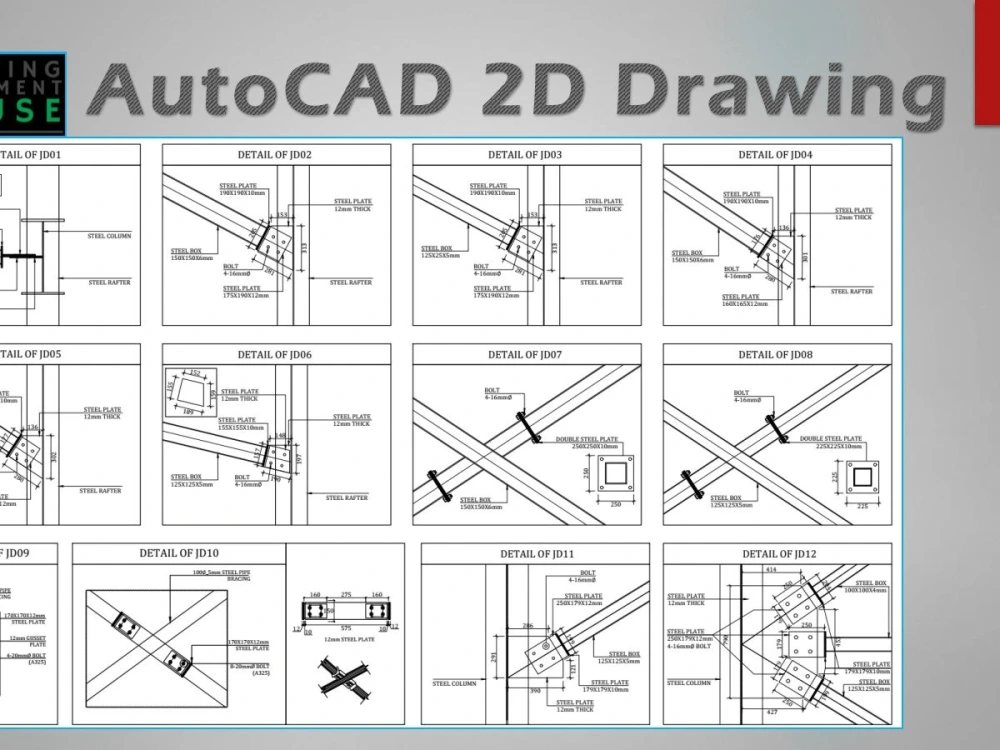 AutoCAD 2D architectural, structural and conversion drawing | Upwork