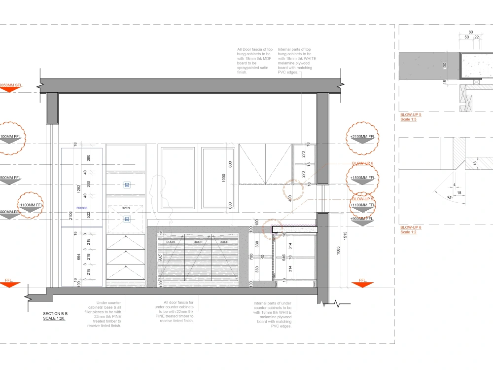 Technical drawings for your Kitchen project | Upwork