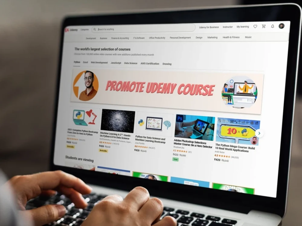Udemy course promotion to 100k active users | Upwork