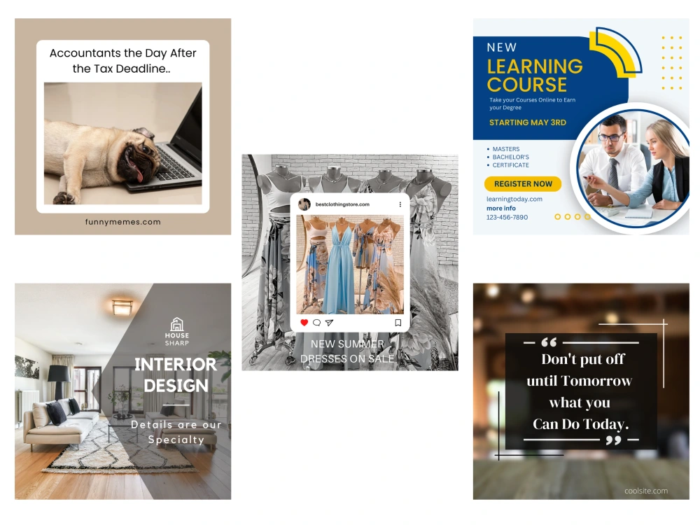 Instagram Posts Graphic Design for your Social Media Marketing | Upwork