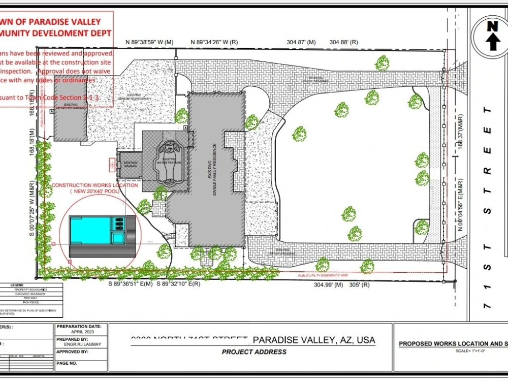 Swimming pool construction and permit drawings | Upwork