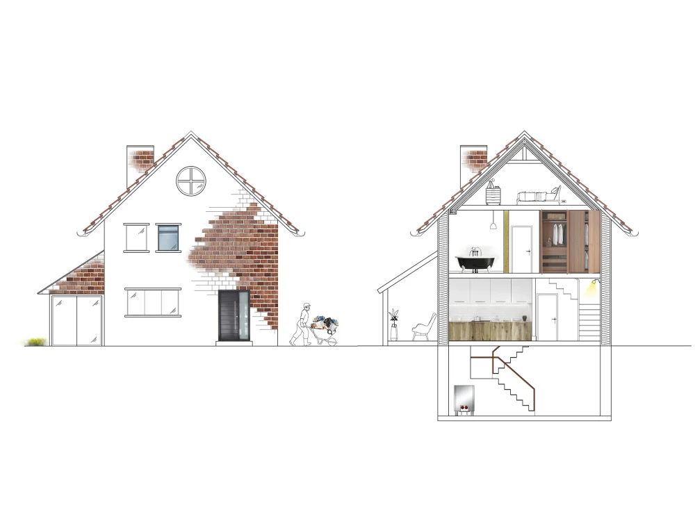 A stylized Floorplan Graphic Design / Vector, Illustrator, Photoshop ...