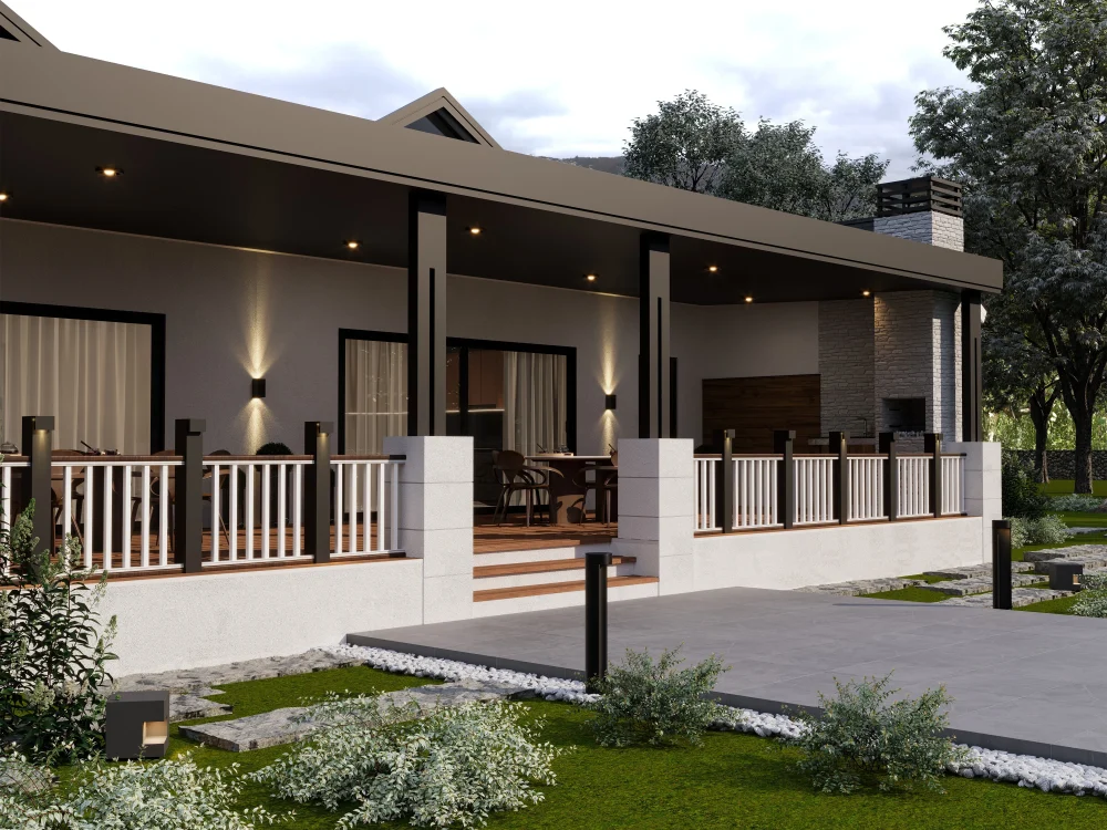 A modern designed house, ultra realistic renders and unique designs ...