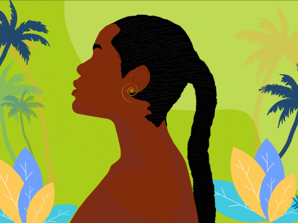 Minimalist, faceless vector digital portrait illustration | Upwork