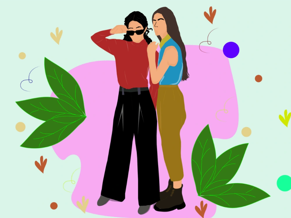 Minimalist, faceless vector digital portrait illustration | Upwork