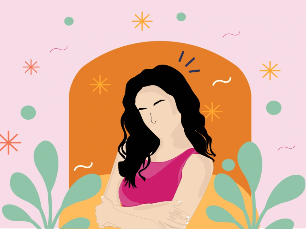 Minimalist, faceless vector digital portrait illustration | Upwork