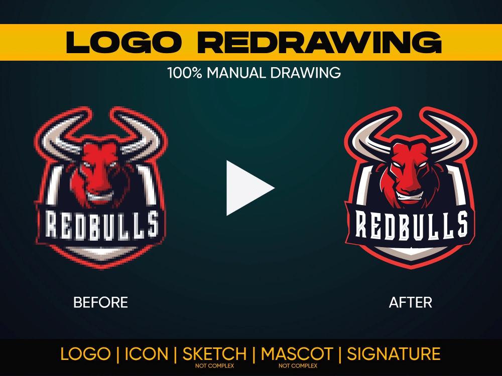 Redraw, vectorize, trace, and recreate your logo or sketch | Upwork