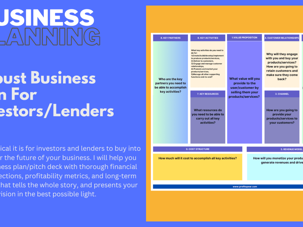 A well-crafted business plan with robust financial analysis & projections. | Upwork