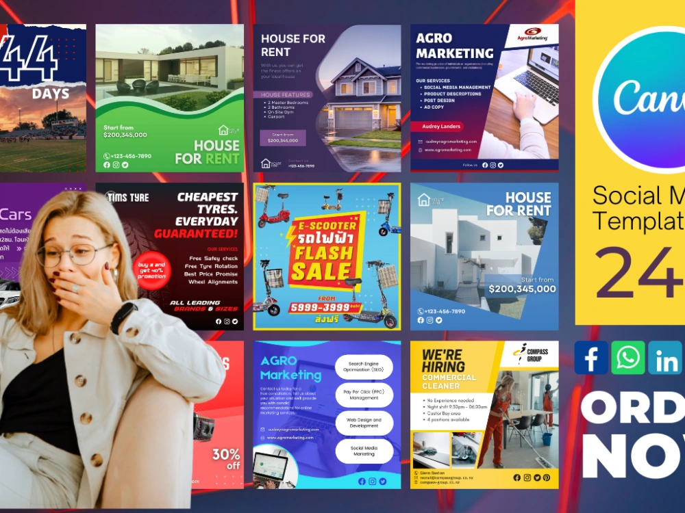 Professional canva social media design in 24 hours | Upwork