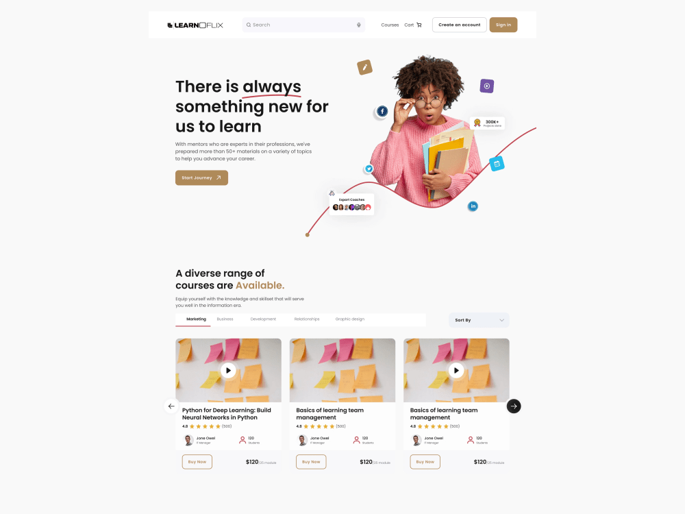Highly converting landing page UI design | Upwork