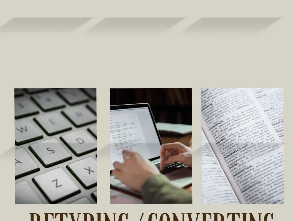 An amazing retype documents into an editable MS Word | Upwork