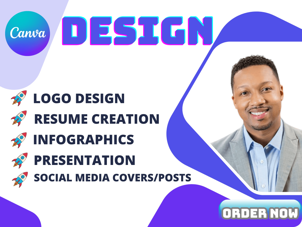 Canva design, social media post covers, resume/CV writing, infographics ...