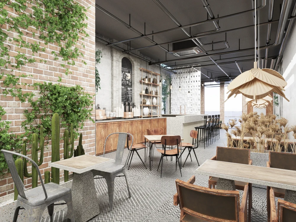 An amazing Cafe, Restaurant Design & 3D Renders | Upwork