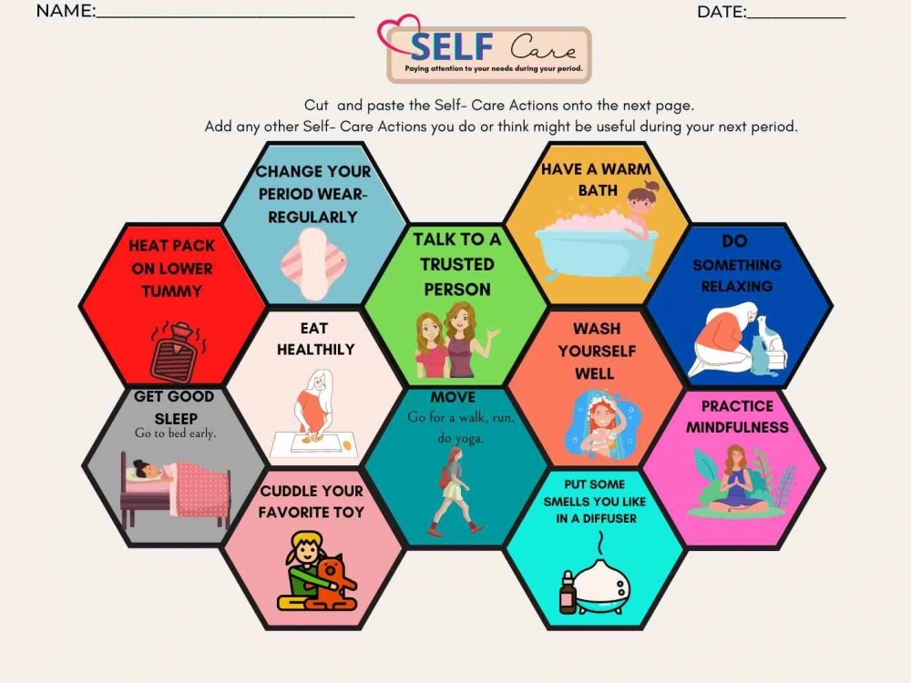 A colorful and engaging Self Care Worksheet on Proper Hygiene and Body ...