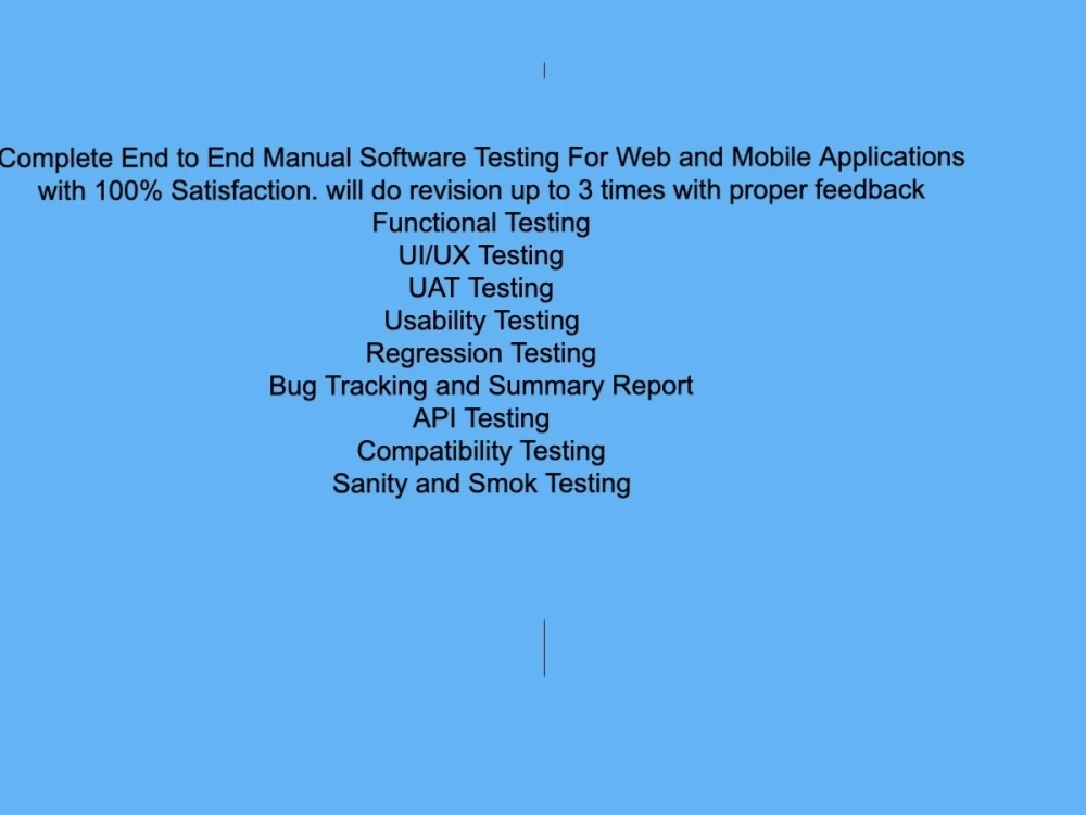 A Bug-free and Quality software after complete Manual Testing process ...
