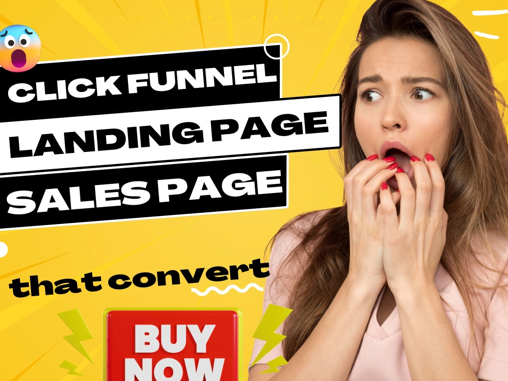 A click funnel sales funnel landing page | Upwork