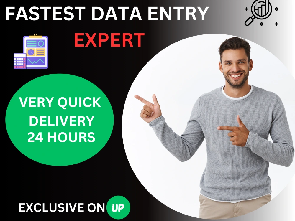In 2 hours fastest data entry in Excel and virtual assistant | Upwork