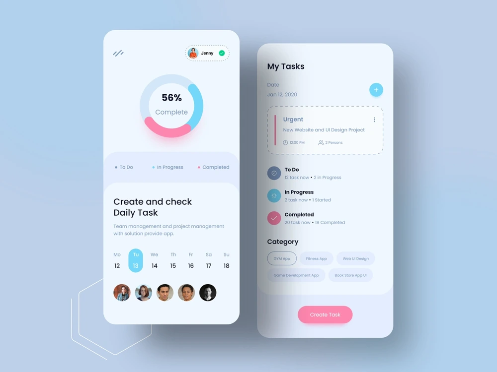 Creative mobile app UI UX design - Figma/XD Expert | Upwork