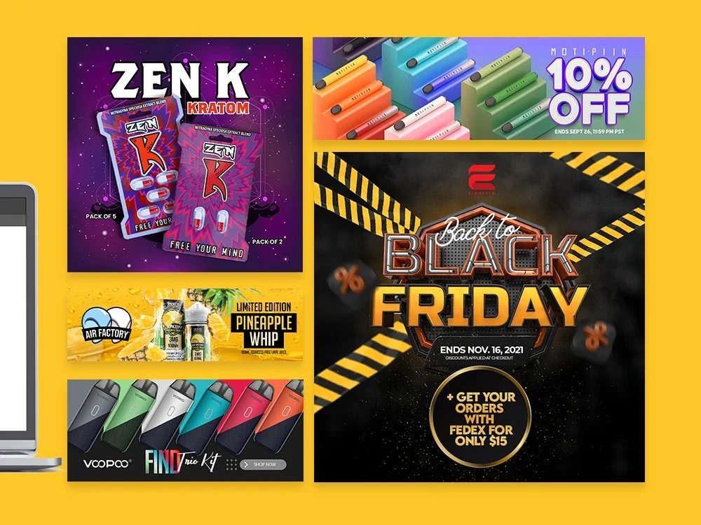 Creatively designed web banners | Upwork