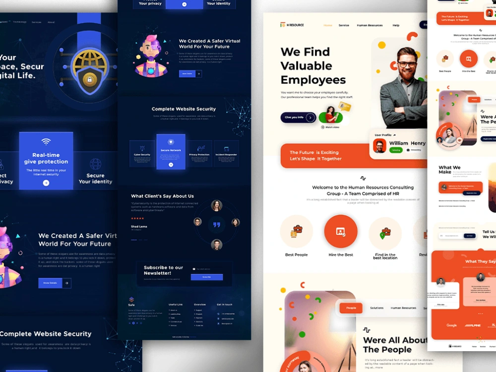 Design responsive website UI UX, landing pages in xd or Figma | Upwork