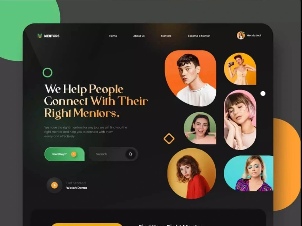 A creative website UI design, UI UX design, app UI design in adobe xd ...