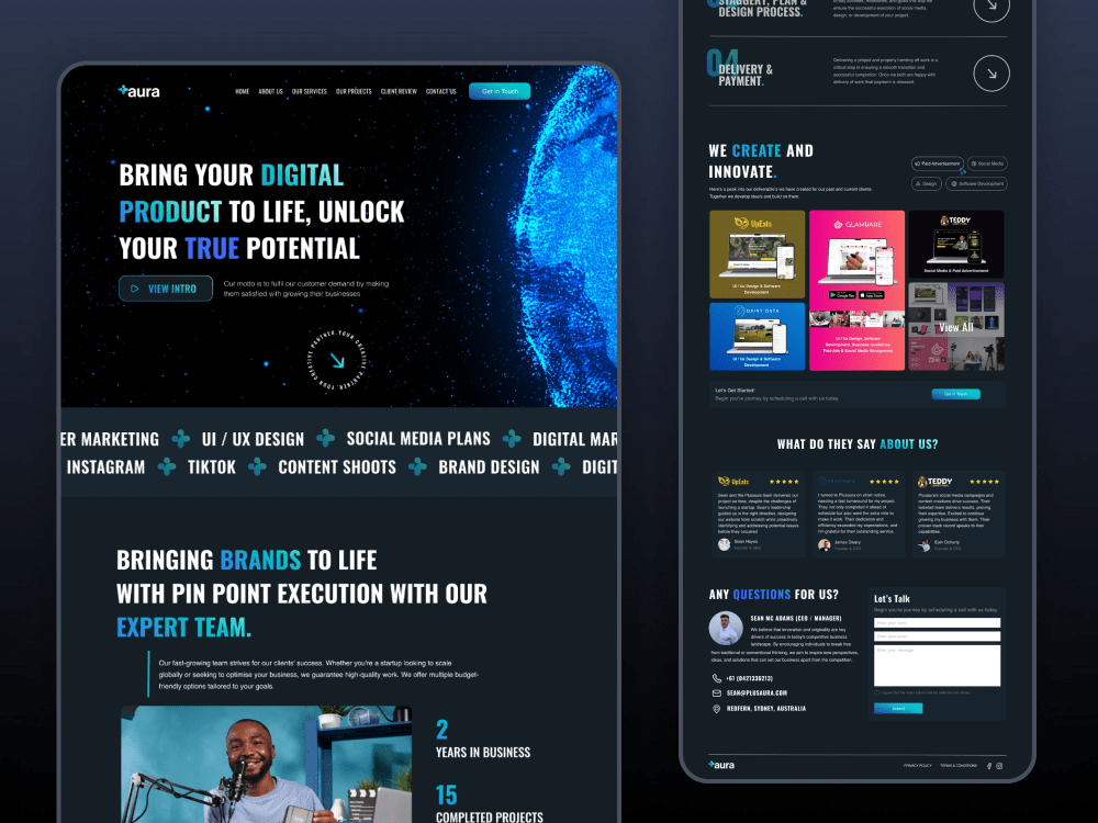 High-quality landing page for your business | Upwork