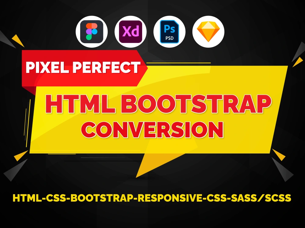 FIGMA/XD/PSD/Sketch to Responsive HTML,CSS website | Upwork