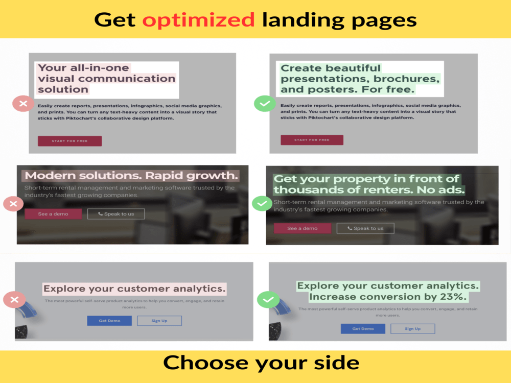 An optimized landing page for your targeted market | Upwork