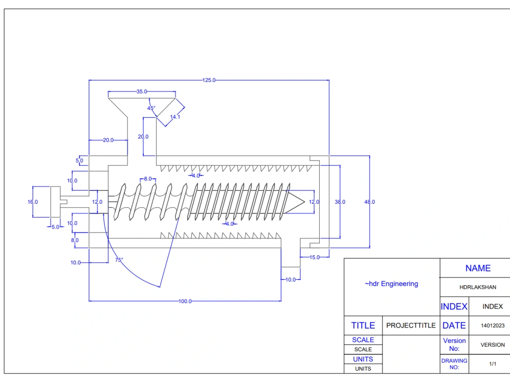 A high-quality 2D Engineering drawing/floor plan done using AutoCAD ...