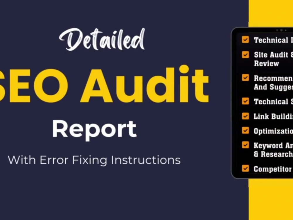 A Complete SEO Audit Report & Action Plan | Upwork