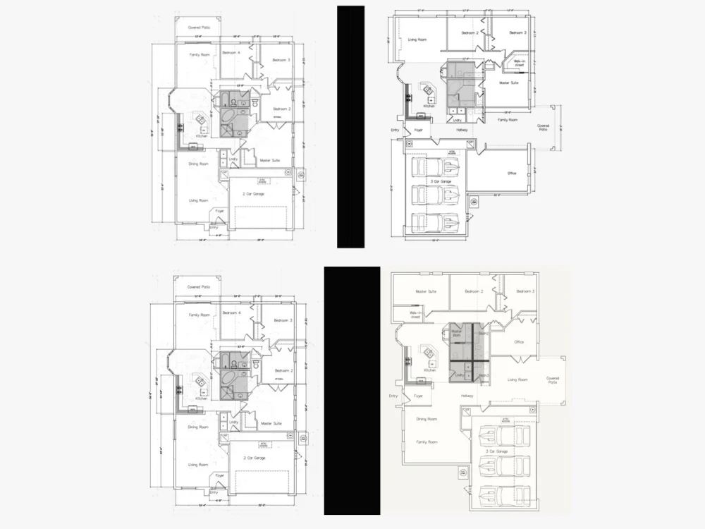 Furniture layout Floorplan &Internal Walls Variations for your House ...