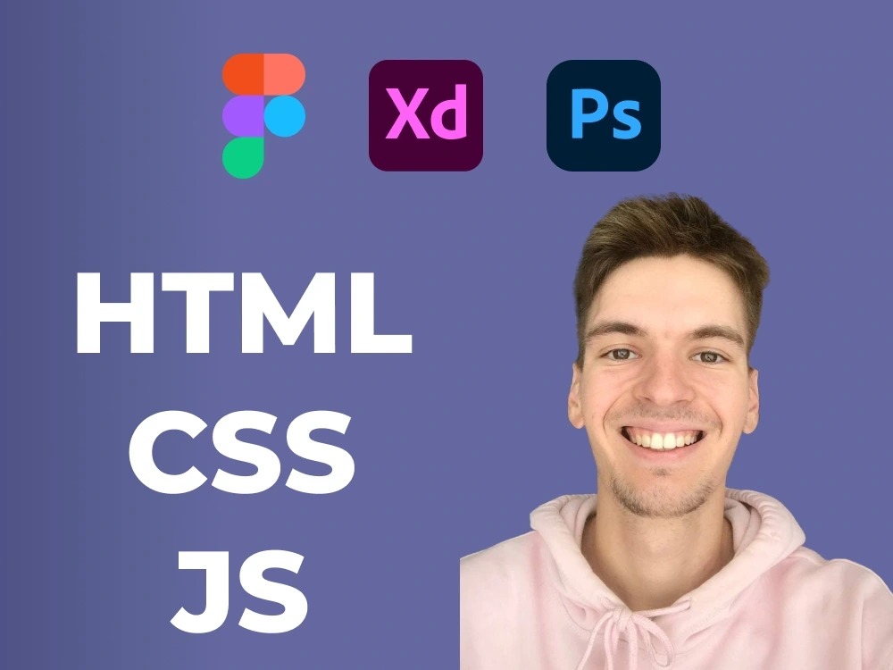 Converted Figma Adobe Xd Psd Design To Html Css Js Code Upwork