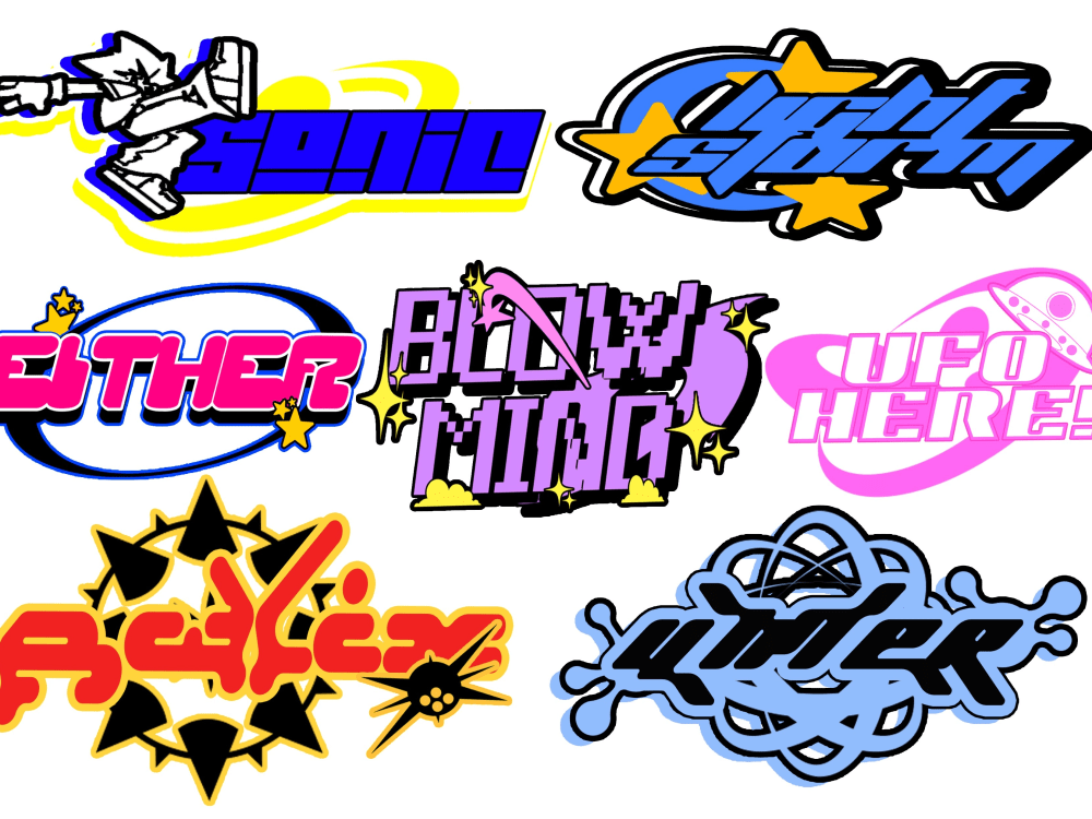 A simple y2k and streetwear logo design. | Upwork