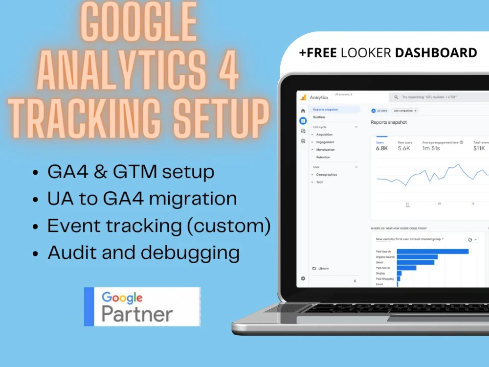 Verified Google Analytics 4 (GA4) setup | Upwork