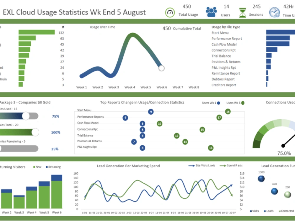 Interactive dashboards and reports in Excel | Upwork