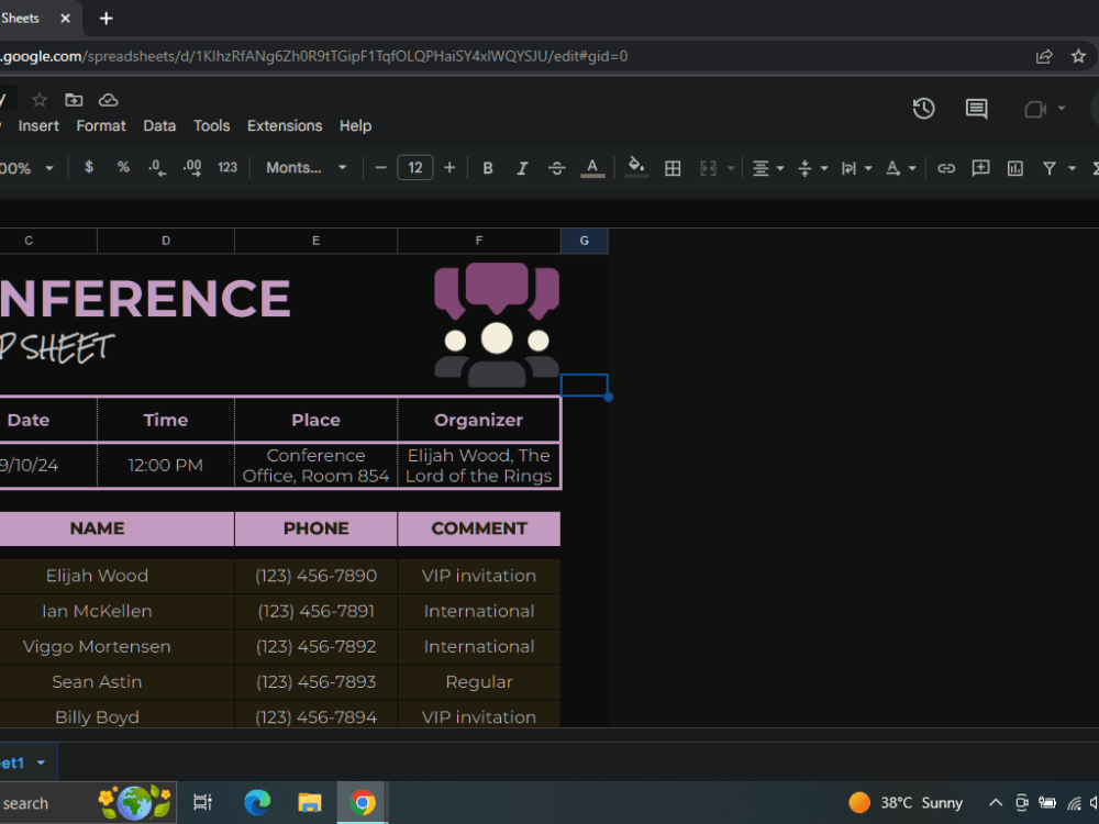 Google Spread sheet work | Upwork