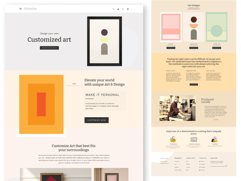 Figma / Adobe PSD or XD based Website / Landing Page/Dashboard UI/UX ...